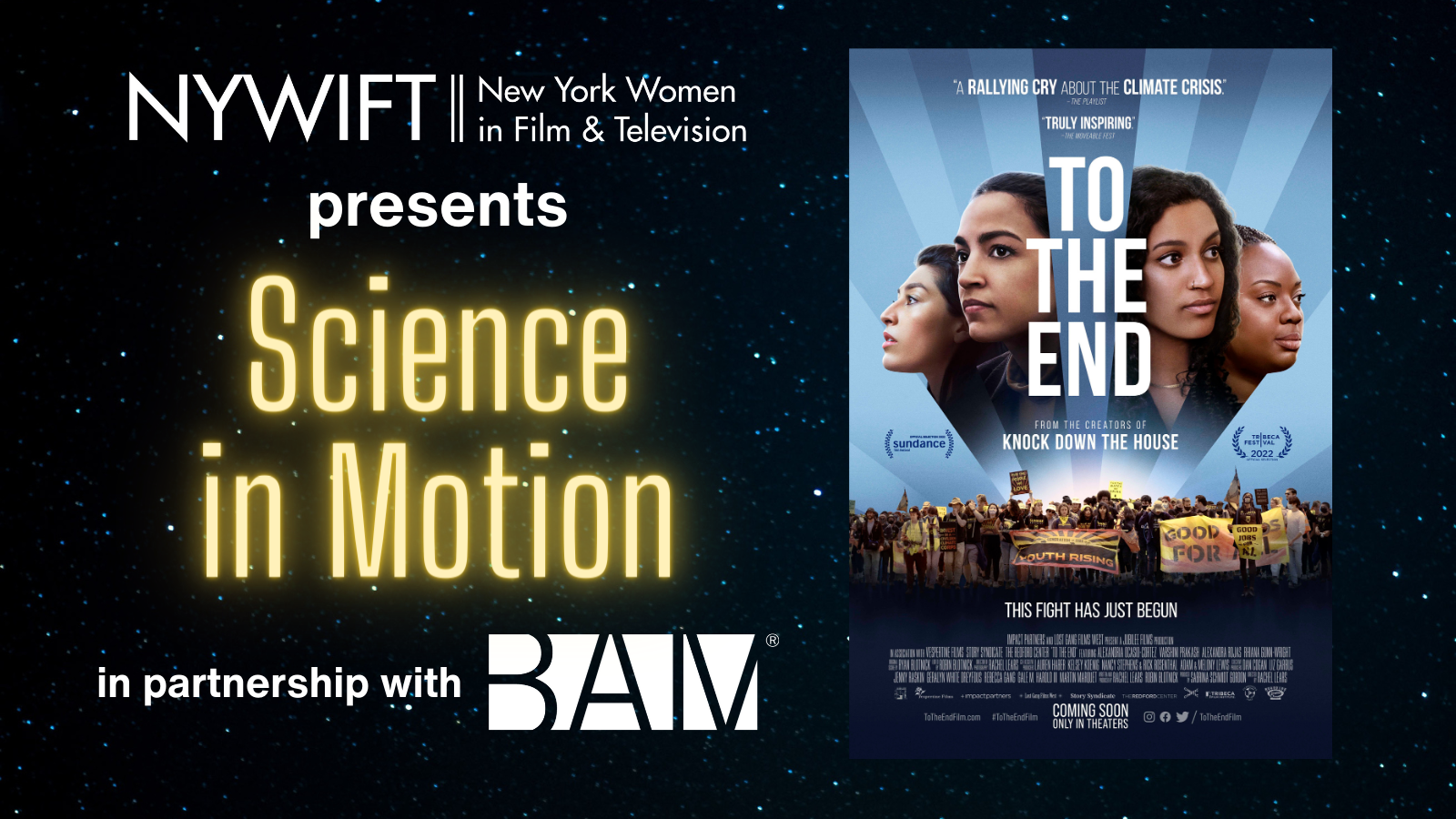 NYWIFT's Science in Motion Screening Series: 'To the End' - New York ...